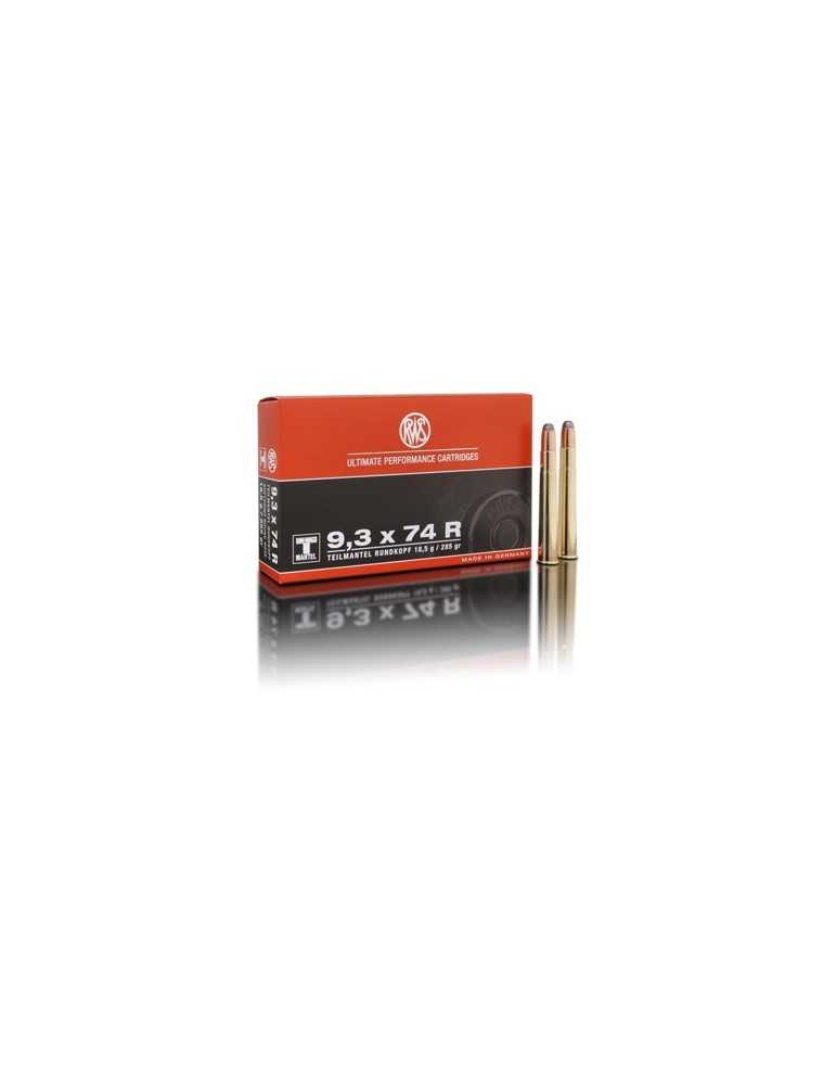 Munition de grande chasse RWS 9.3x74R T-Mantel (TMR) 285gr